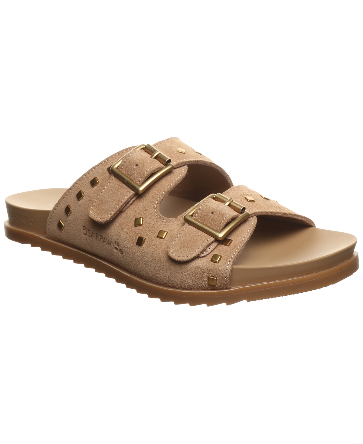 Click here for Bearpaw Womens Darcy Slip-On Sandals - Toffee prices