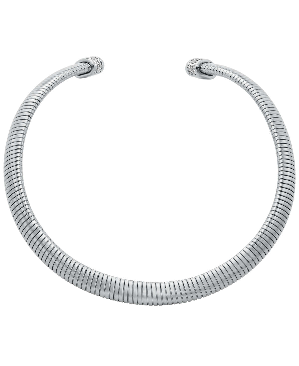 Click here for Michael Kors Ribbon Flex Collar Necklace - Silver prices