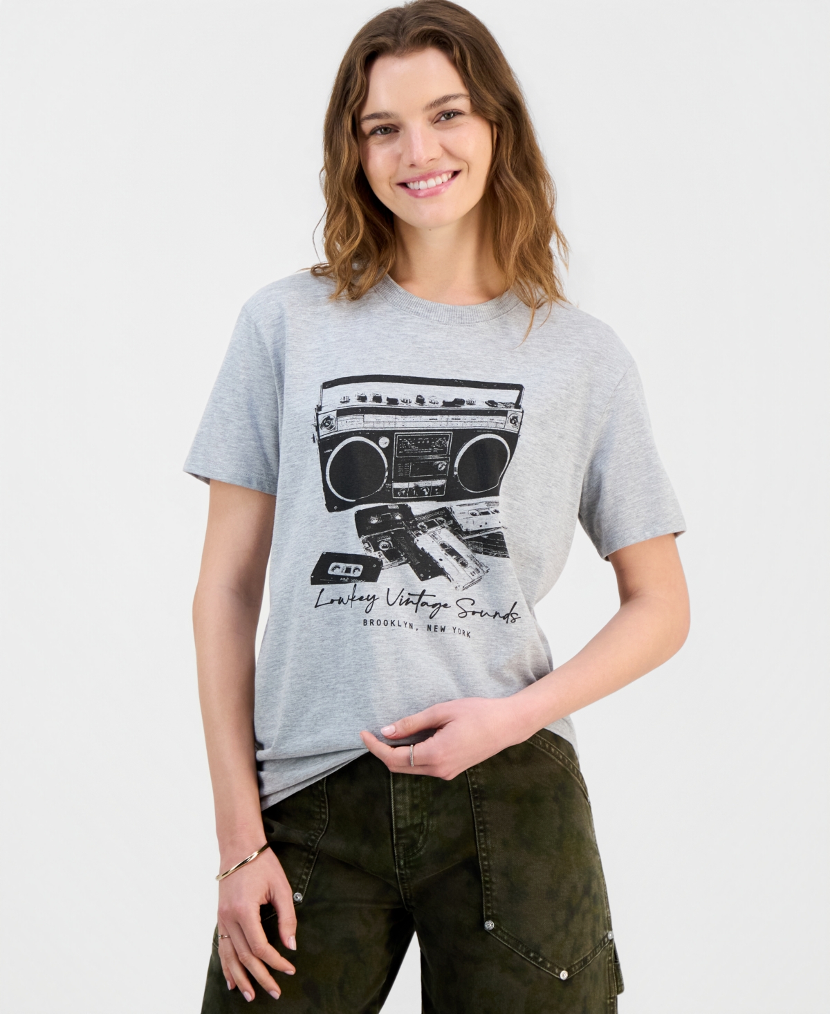 Click here for Self Esteem Juniors Vintage Sounds Graphic-Print T... prices