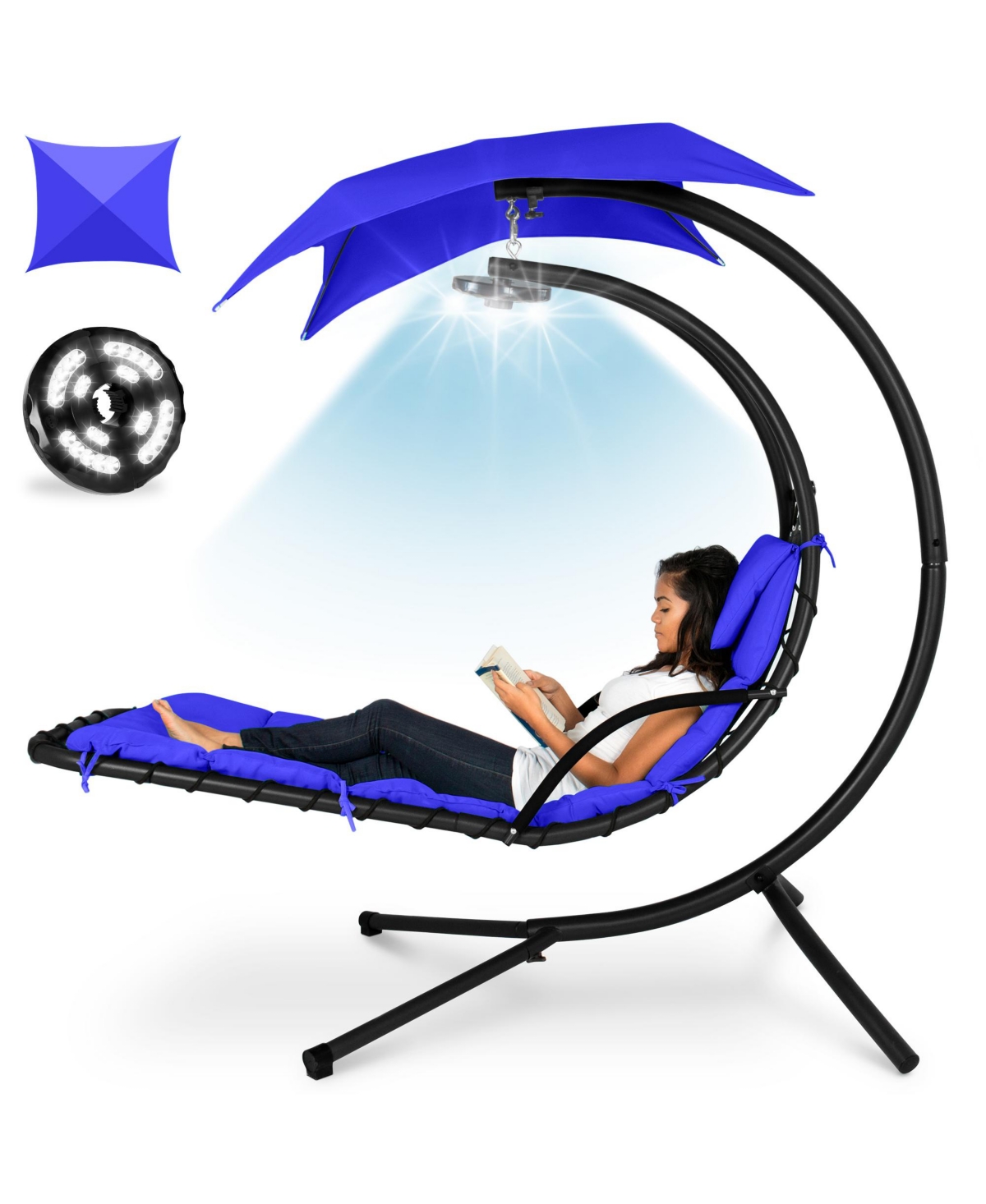 Click here for Best Choice Products Hanging Led-Lit Curved Chaise... prices