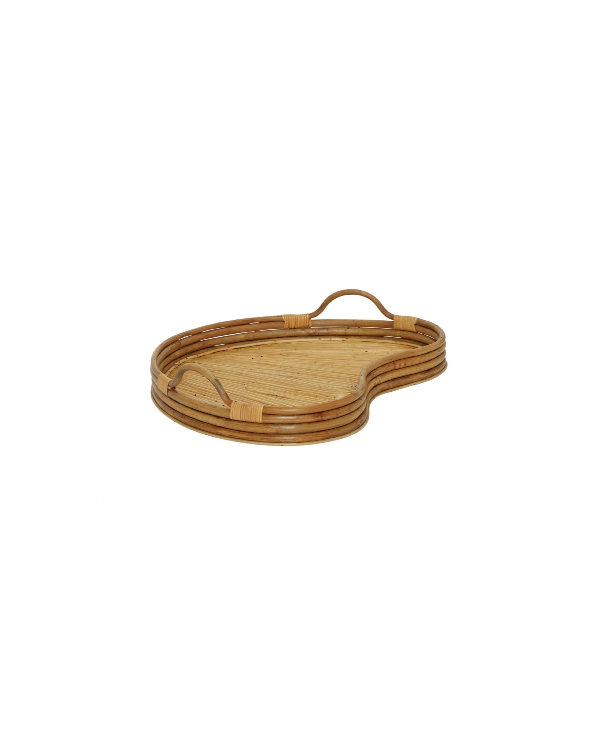 Click here for Wicker Village Lily Pad Rattan Serving Tray | Hand... prices