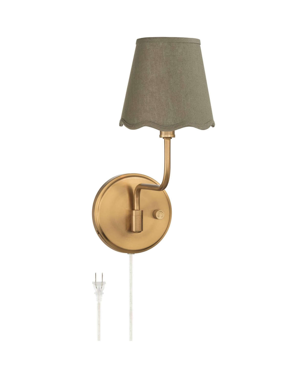 Click here for Possini Euro Design Ophelia 9 1/2H Warm Brass Plug... prices