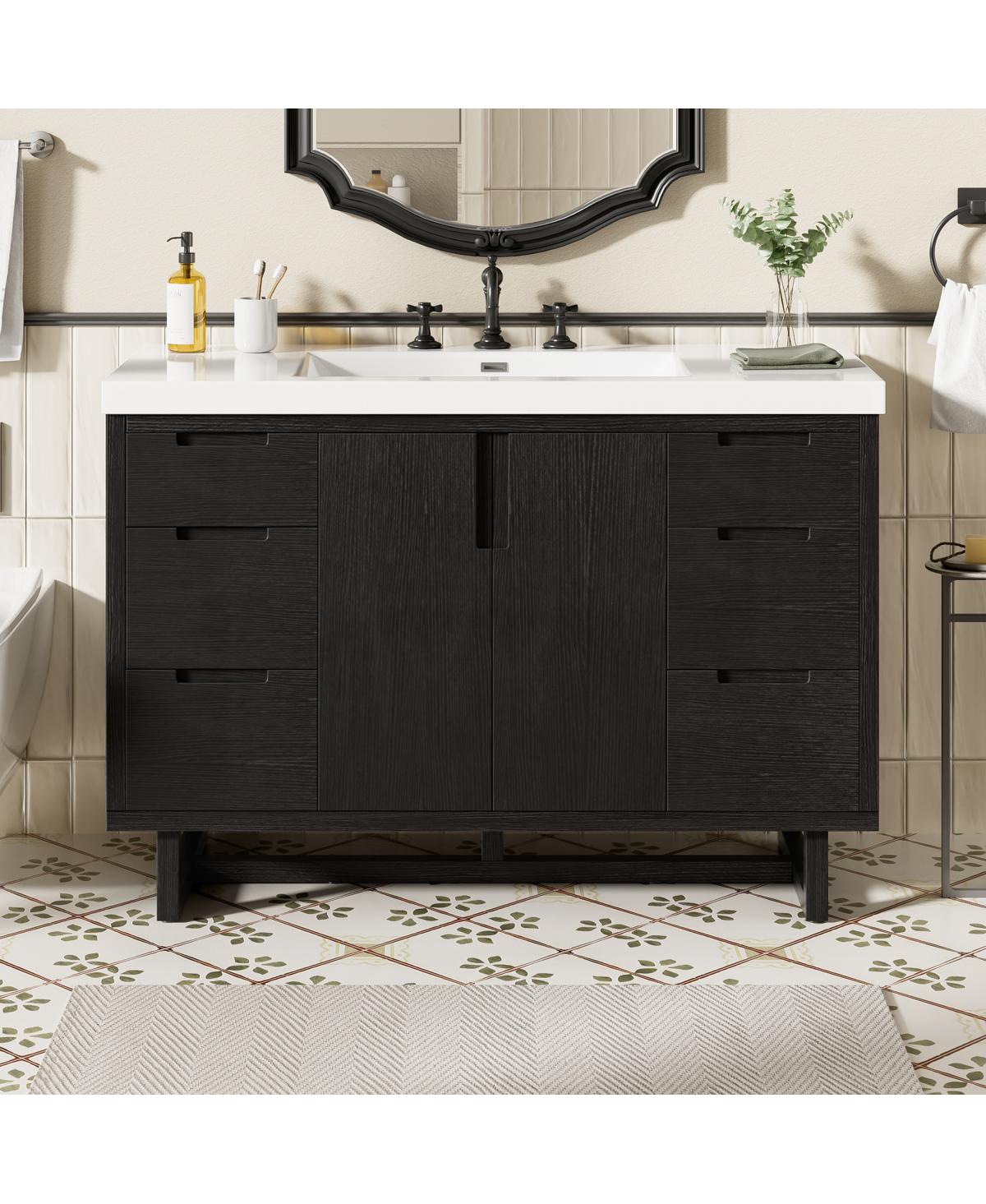 Click here for Sillysis 47.2 Inch Bathroom Vanity with Sink  Mode... prices