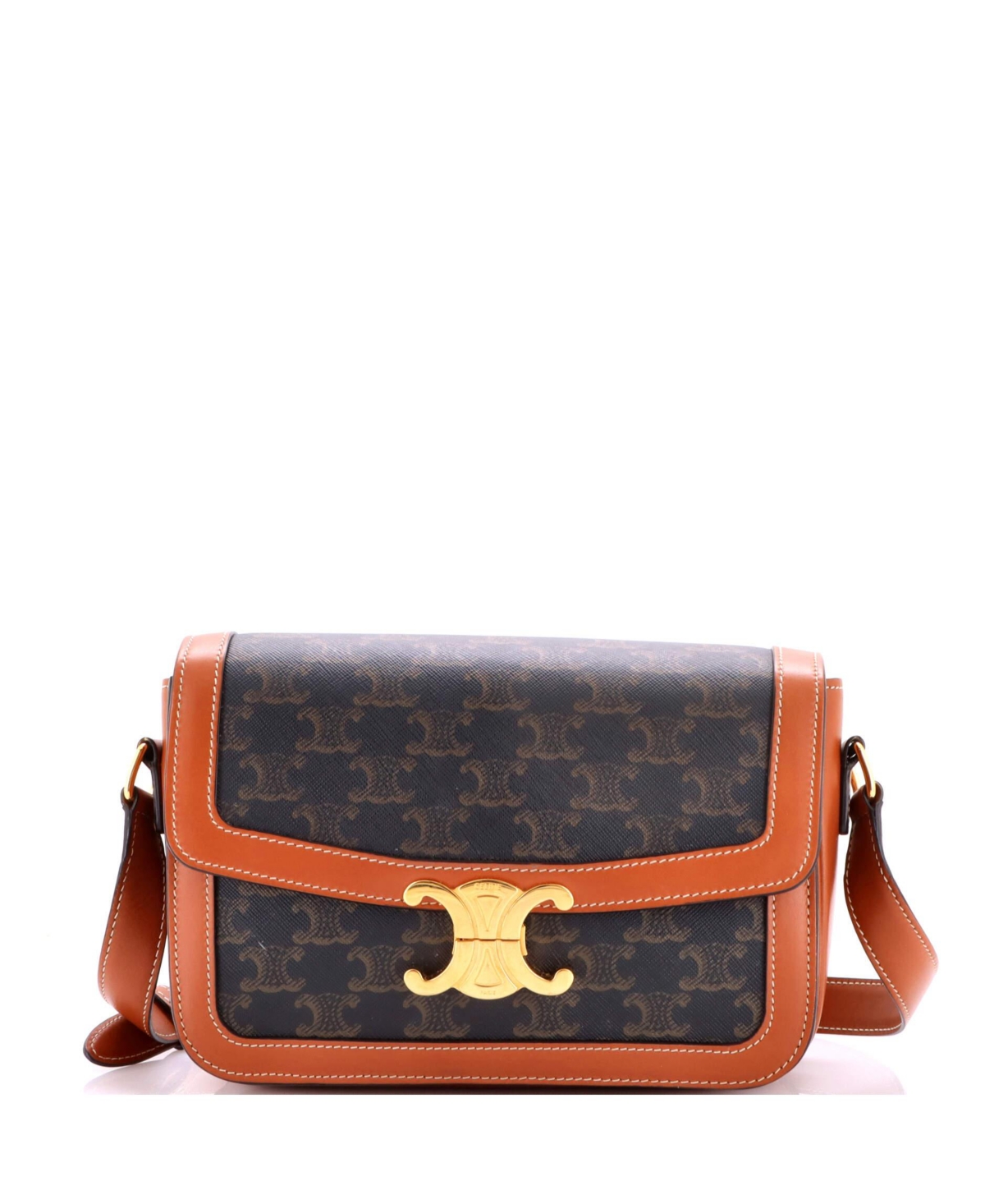 Click here for Pre-Owned Celine Medium Triomphe Shoulder Bag Trio... prices