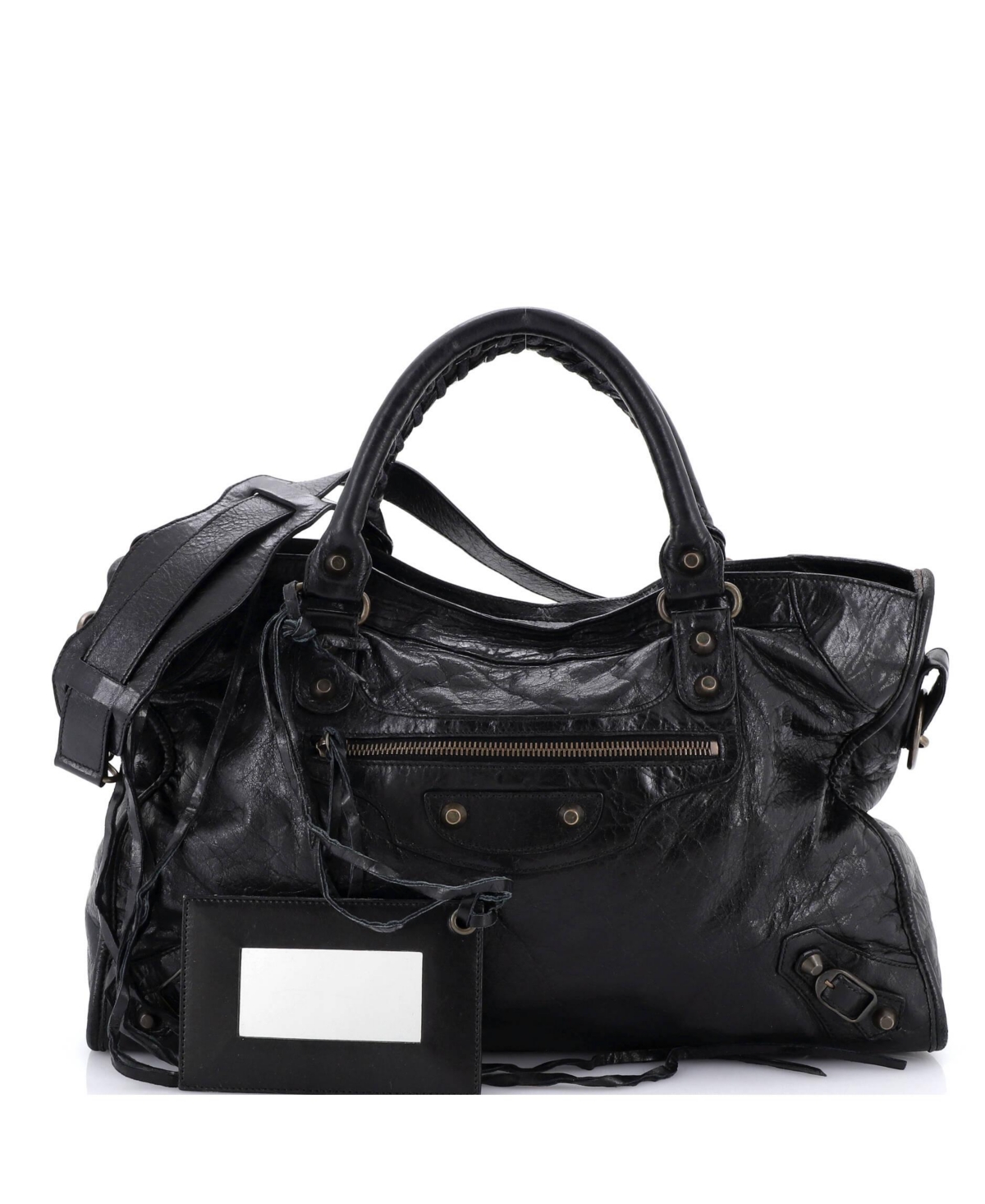 Click here for Pre-Owned Balenciaga Medium City Classic Studs Bag... prices