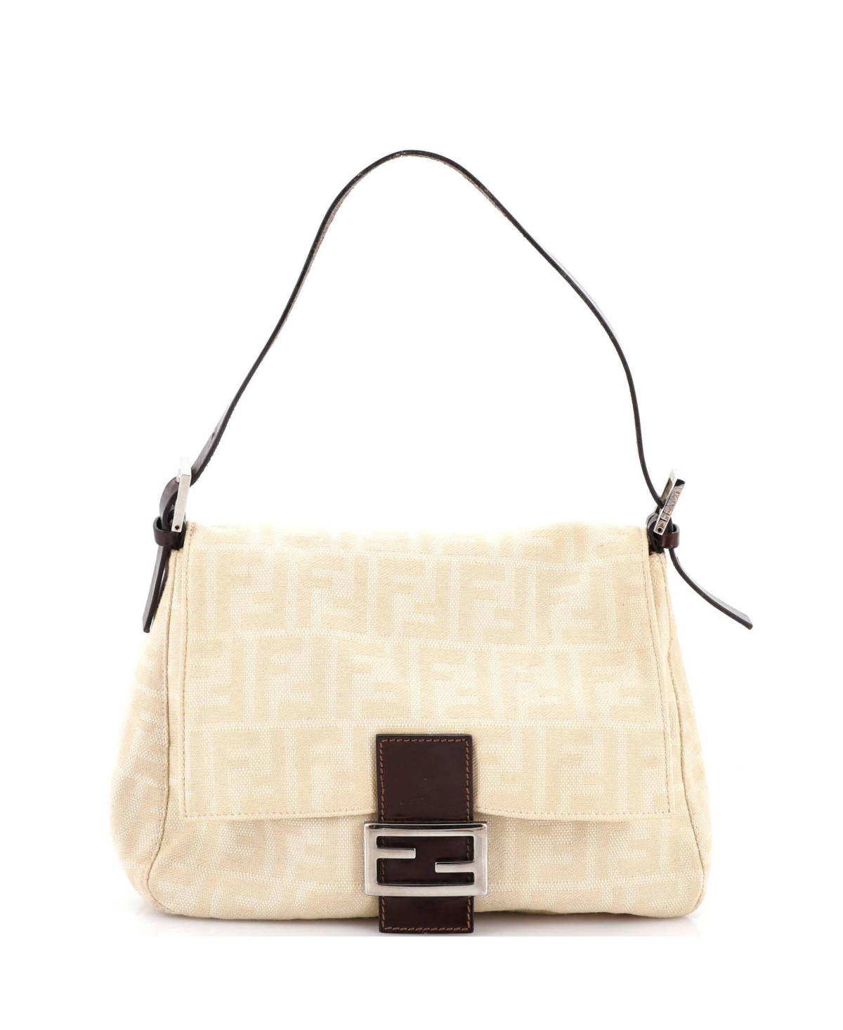 Click here for Pre-Owned Fendi Mama Forever Bag Zucca Canvas - Na... prices