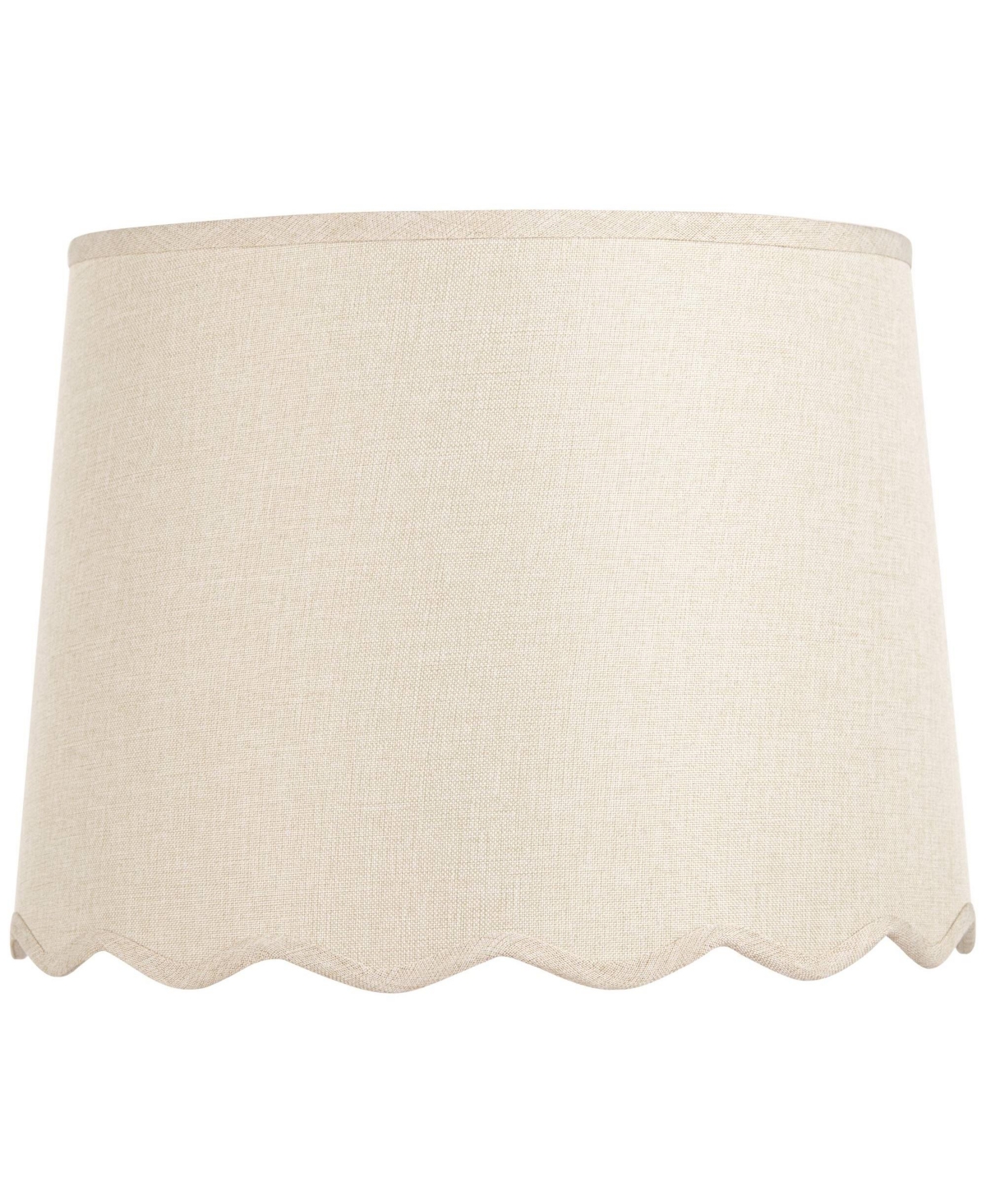 Click here for Springcrest Mylie Cream Scallop Drum Shade 13x15x1... prices