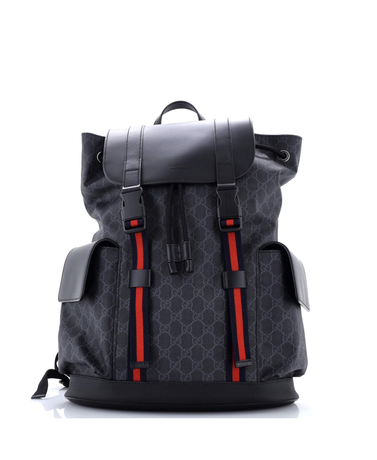 Click here for Pre-Owned Gucci Large Double Pocket Buckle Backpac... prices