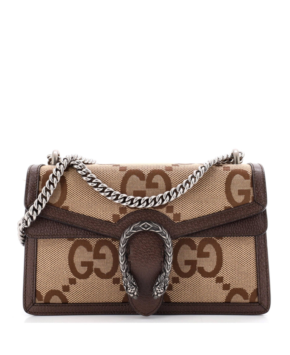 Click here for Pre-Owned Gucci Small Dionysus Bag Jumbo Gg Canvas... prices