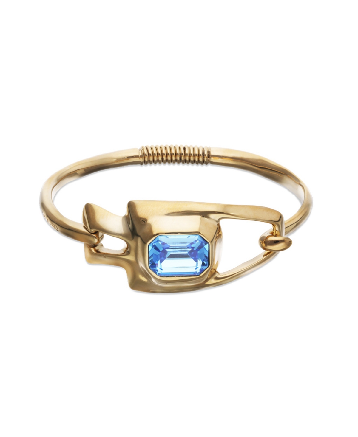 Click here for UNOde50 Blue Faceted Crystal Metal Alloy Semi Rigi... prices