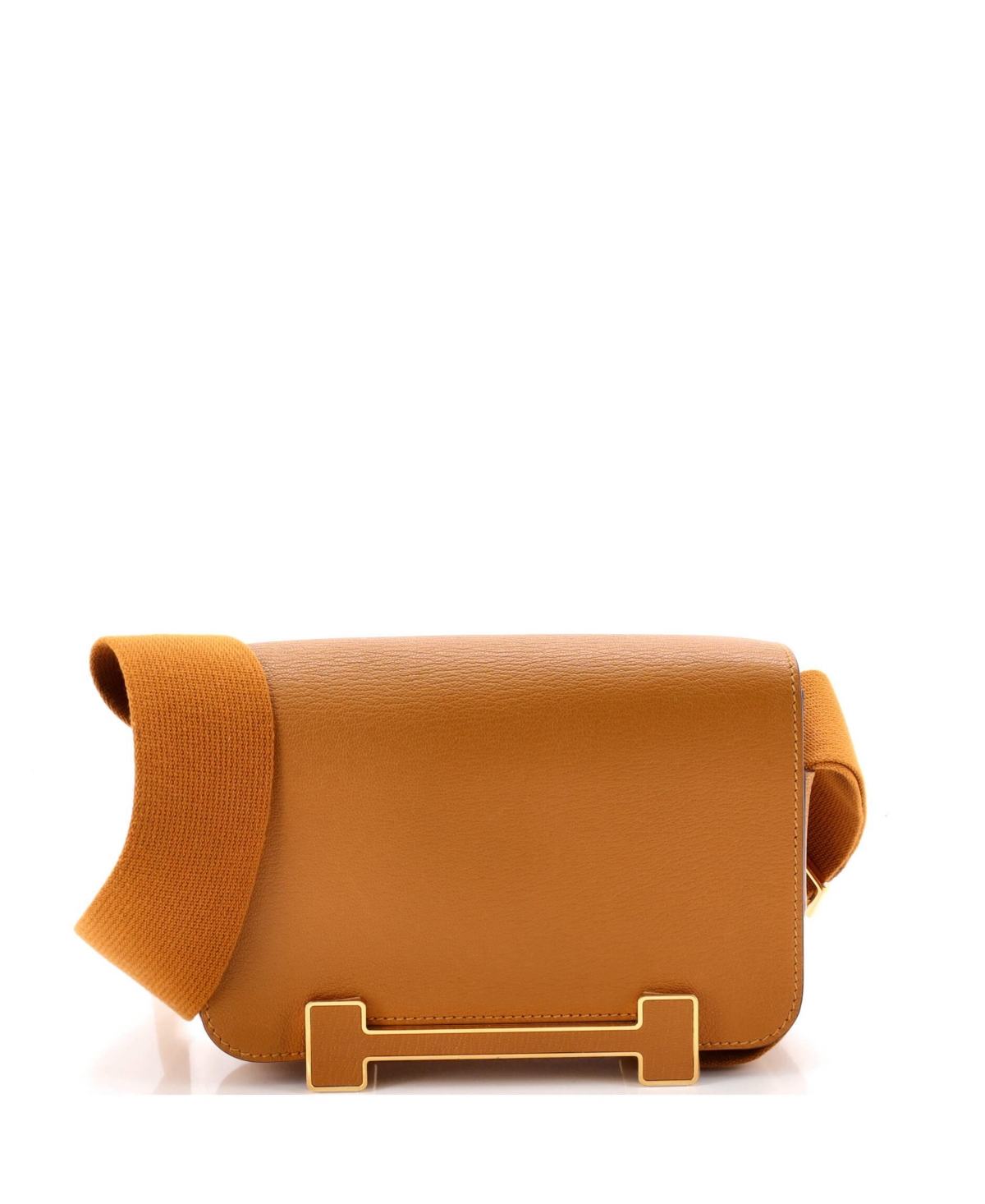 Click here for Pre-Owned HERMES Geta Bag Chevre Mysore - Brown prices