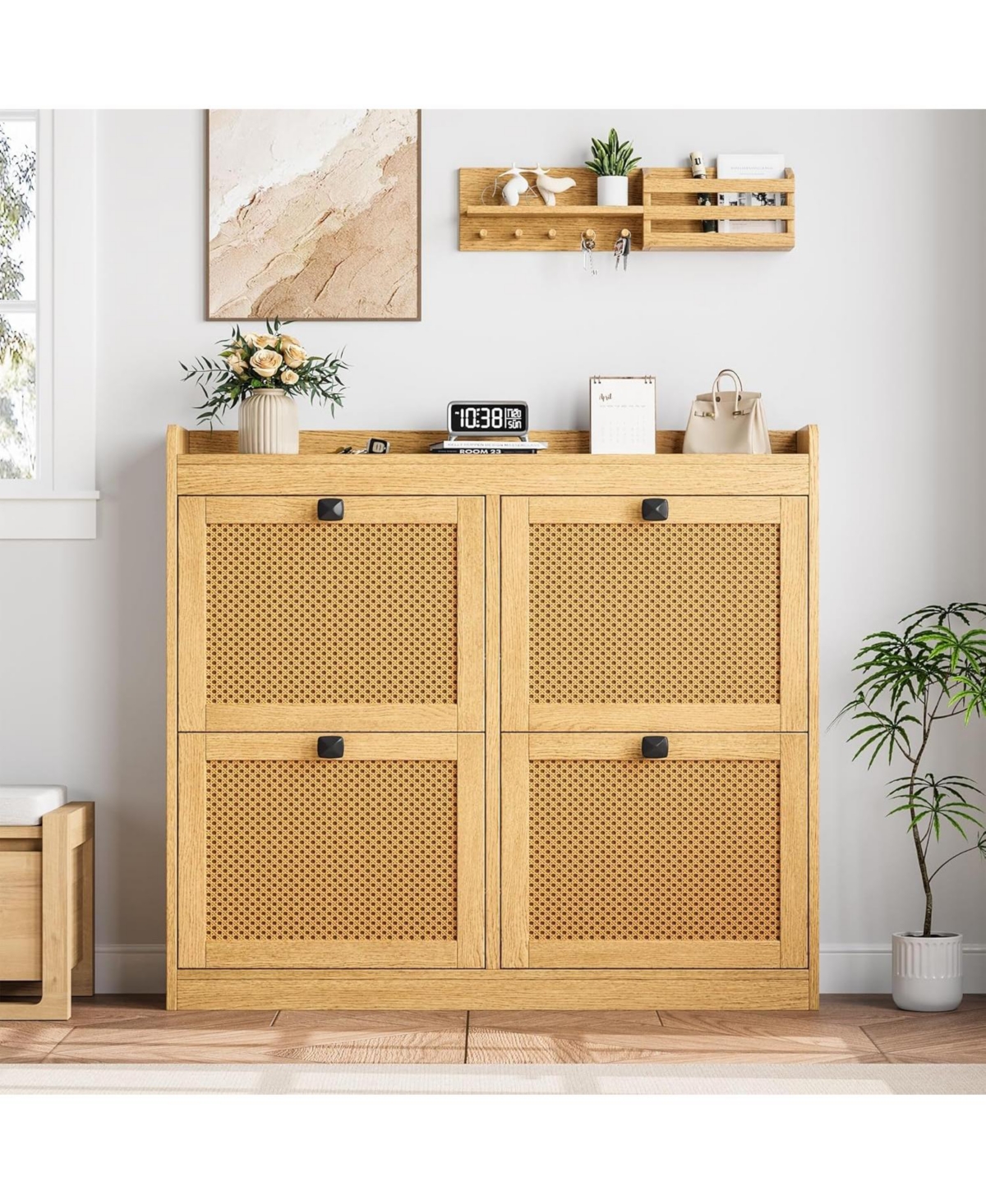 Click here for gaomon Shoe Cabinet with 4 Deep Flip Drawers  Free... prices