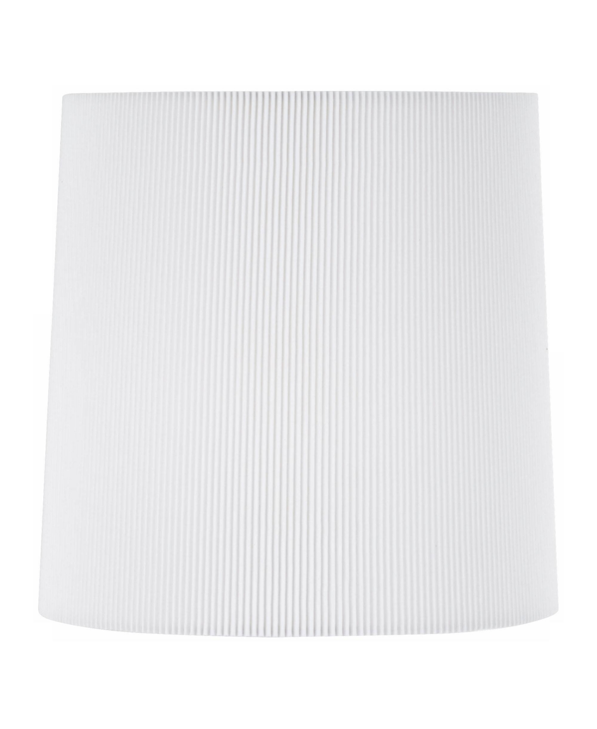 Click here for Springcrest Ribbed Linen Drum Shade - White prices