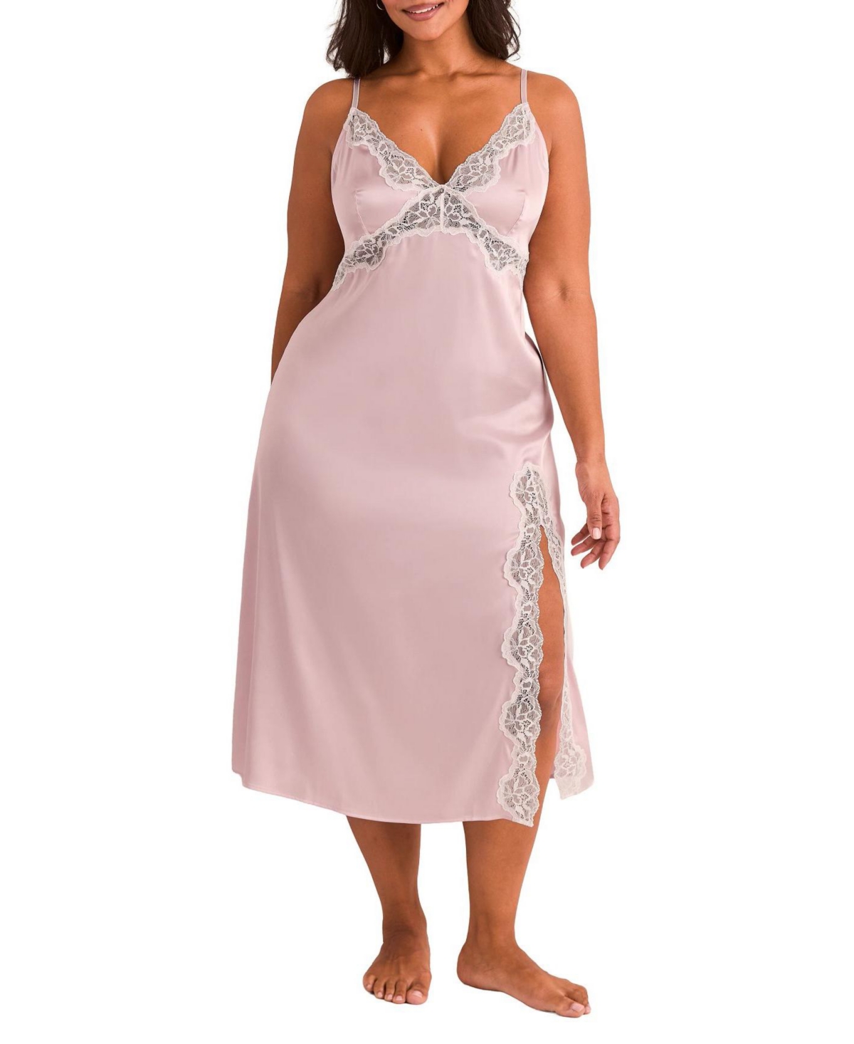 Click here for Adore Me Plus Size Angie Slip - Light pink prices