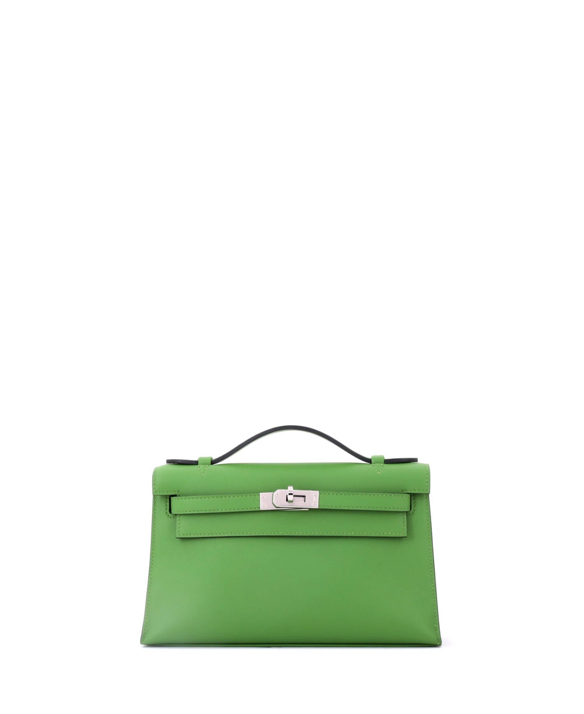 Click here for Pre-Owned HERMES Kelly Pochette Swift - Green prices