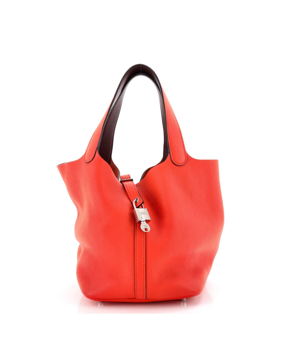 Click here for Pre-Owned HERMES Mm Eclat Picotin Lock Bag Clemenc... prices