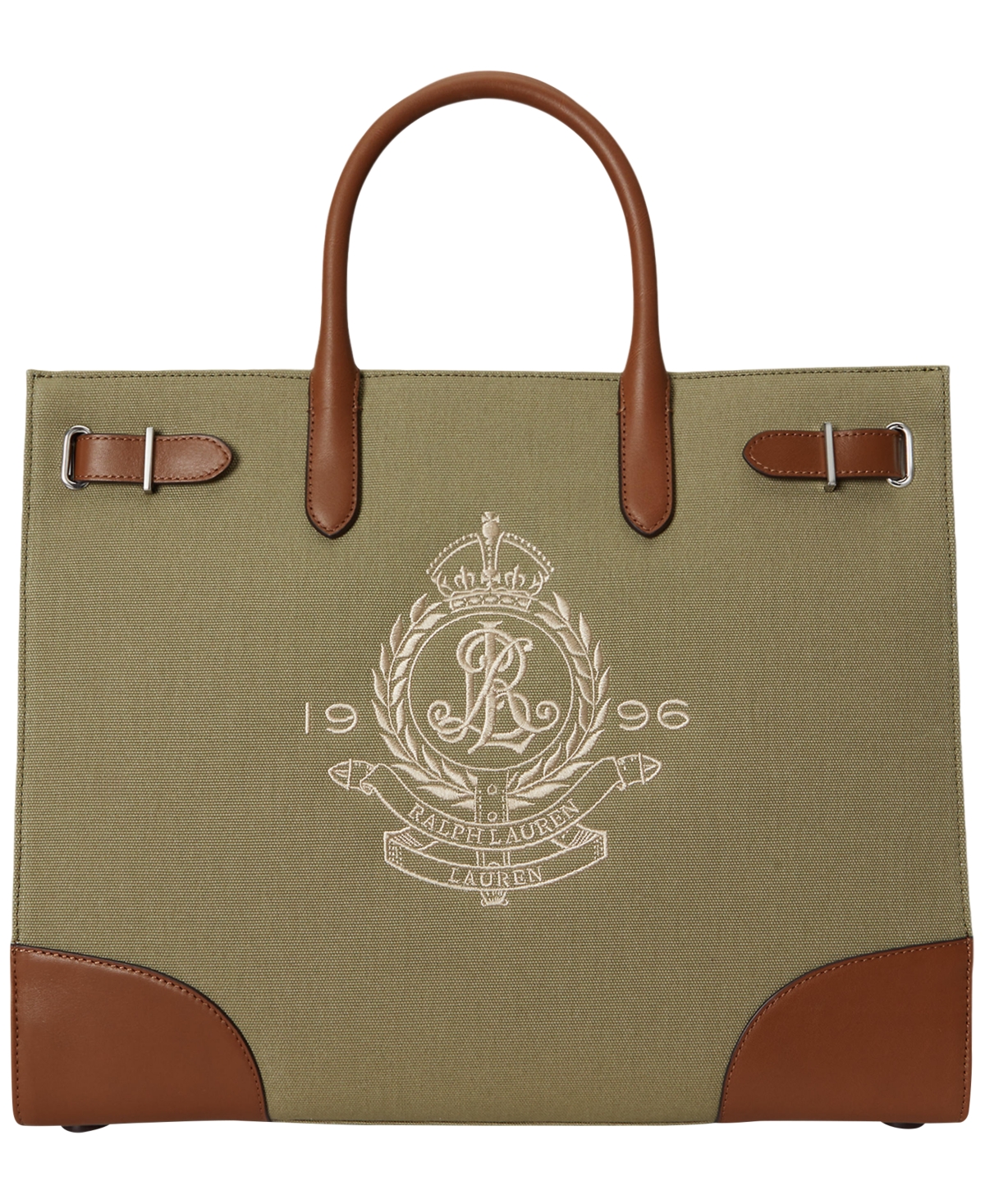 Click here for Lauren Ralph Lauren Canvas Extra-Large Devyn Tote... prices