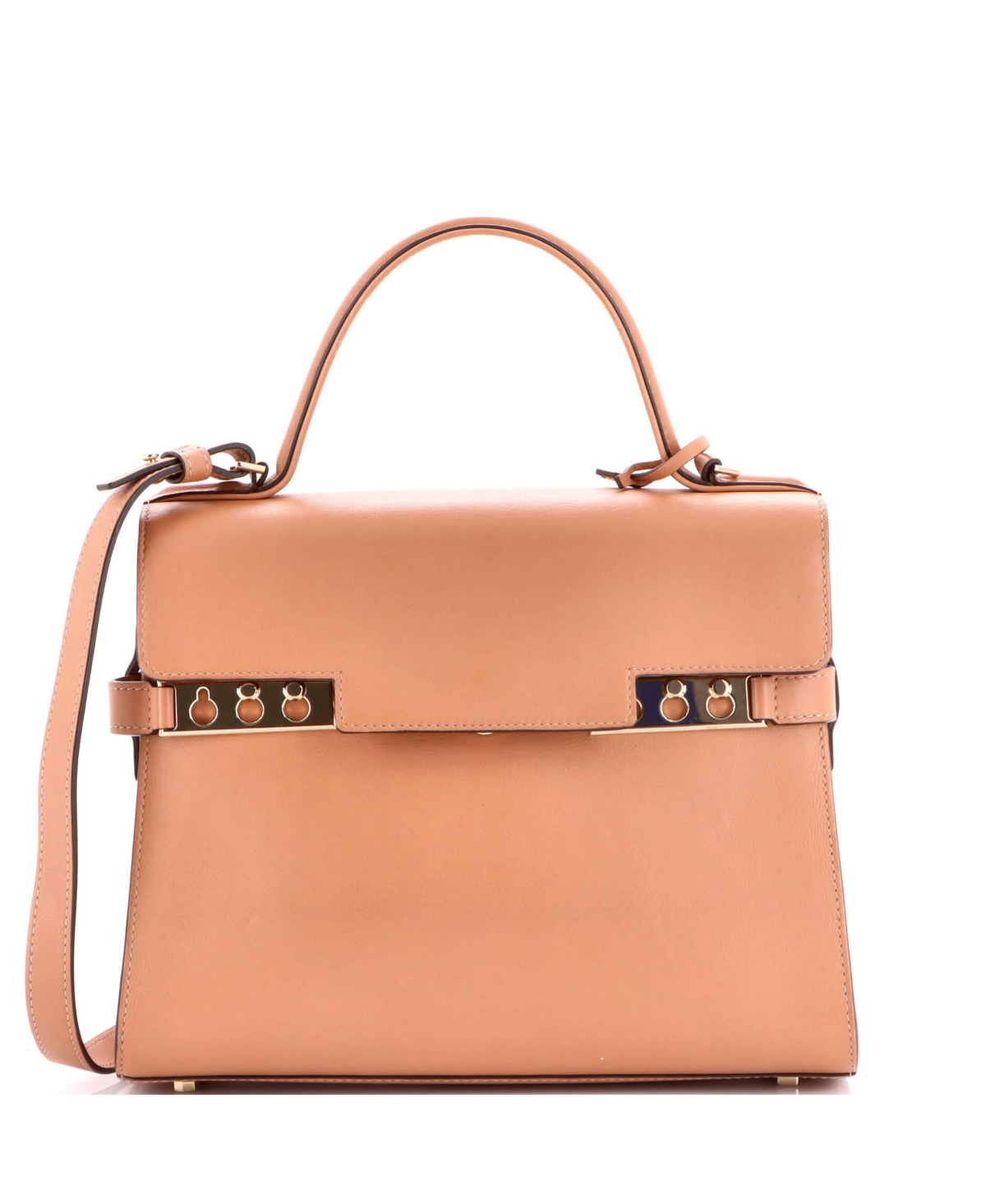 Click here for Pre-Owned Delvaux Mm Tempete Top Handle Bag Leathe... prices