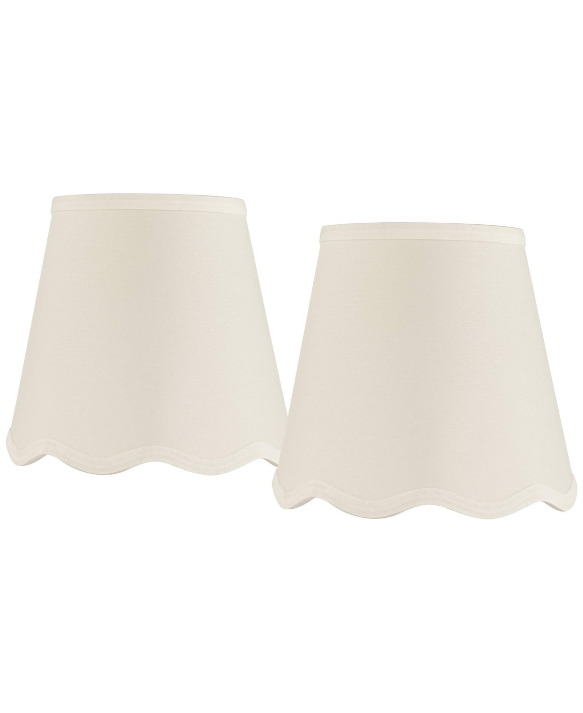 Click here for Springcrest Set of 2 Scalloped Empire Lamp Shades... prices