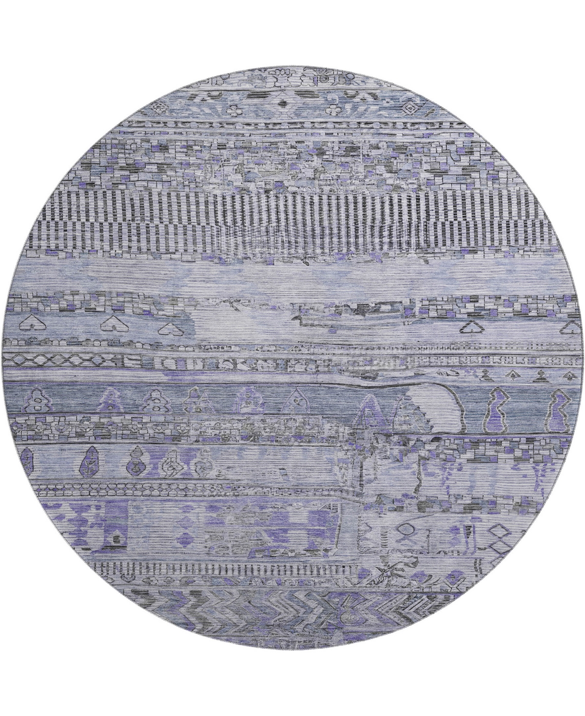 Click here for Addison Mayfield AMF1835 8 x 8 Round Area Rug - Bl... prices