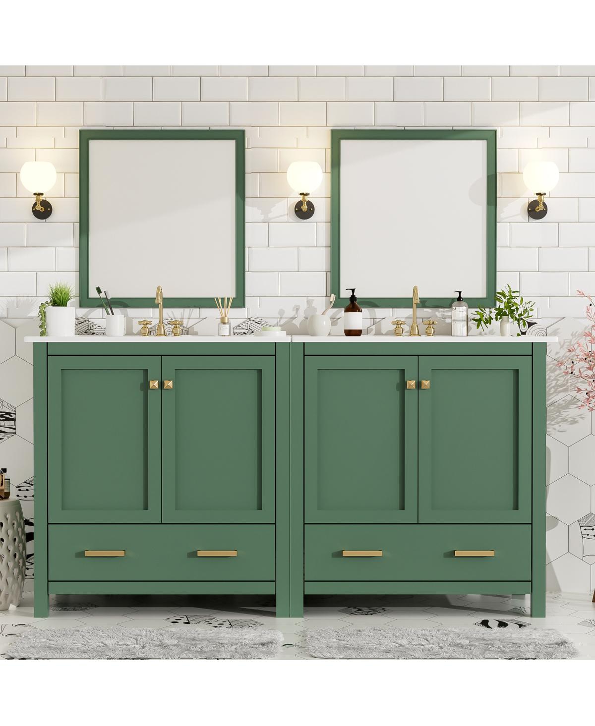 Click here for Sillysis 60 Inch Double Bathroom Vanity Set  Frees... prices