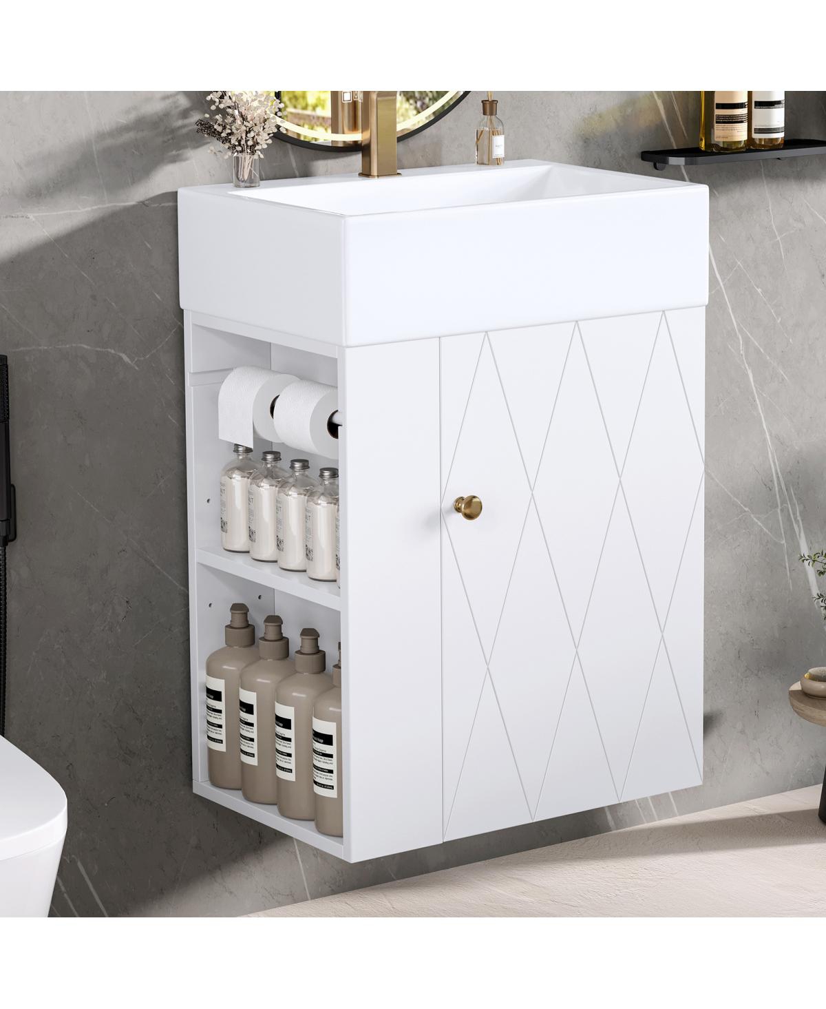 Click here for Sillysis 20 Inch Bathroom Vanity with Ceramic Sink... prices
