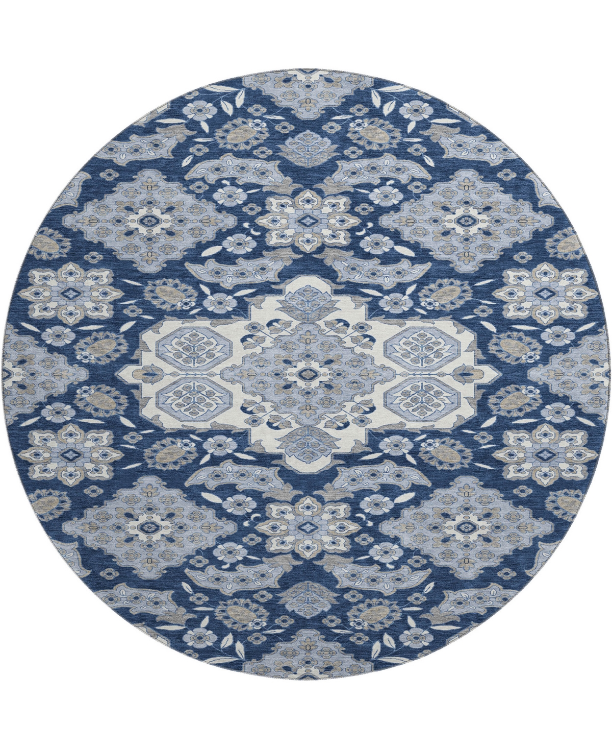 Click here for Addison Mayfield AMF1853 8 x 8 Round Area Rug - Bl... prices