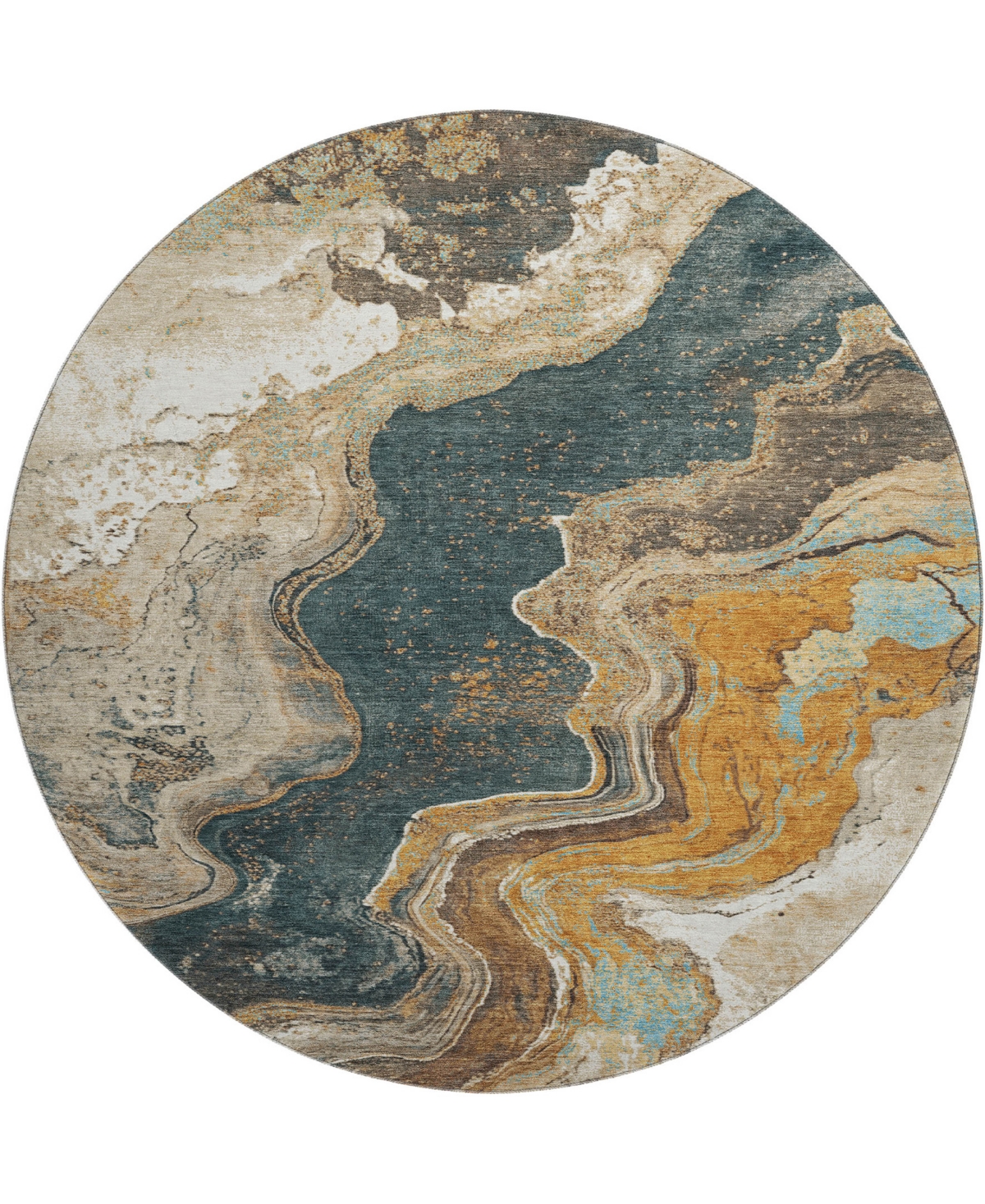 Click here for Addison Mayfield AMF1907 8 x 8 Round Area Rug - Wh... prices