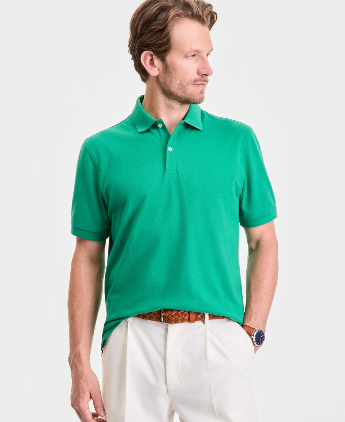 Click here for Club Room Mens Classic Fit Performance Stretch Pol... prices