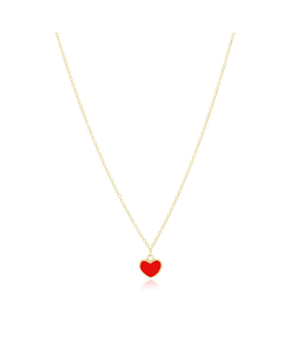 Click here for The Lovery Mini Red Single Heart Necklace 14K Gold... prices