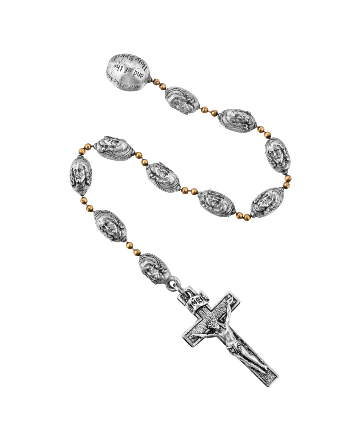 Click here for Symbols of Faith Pewter Blue Mary Child Rosary - B... prices