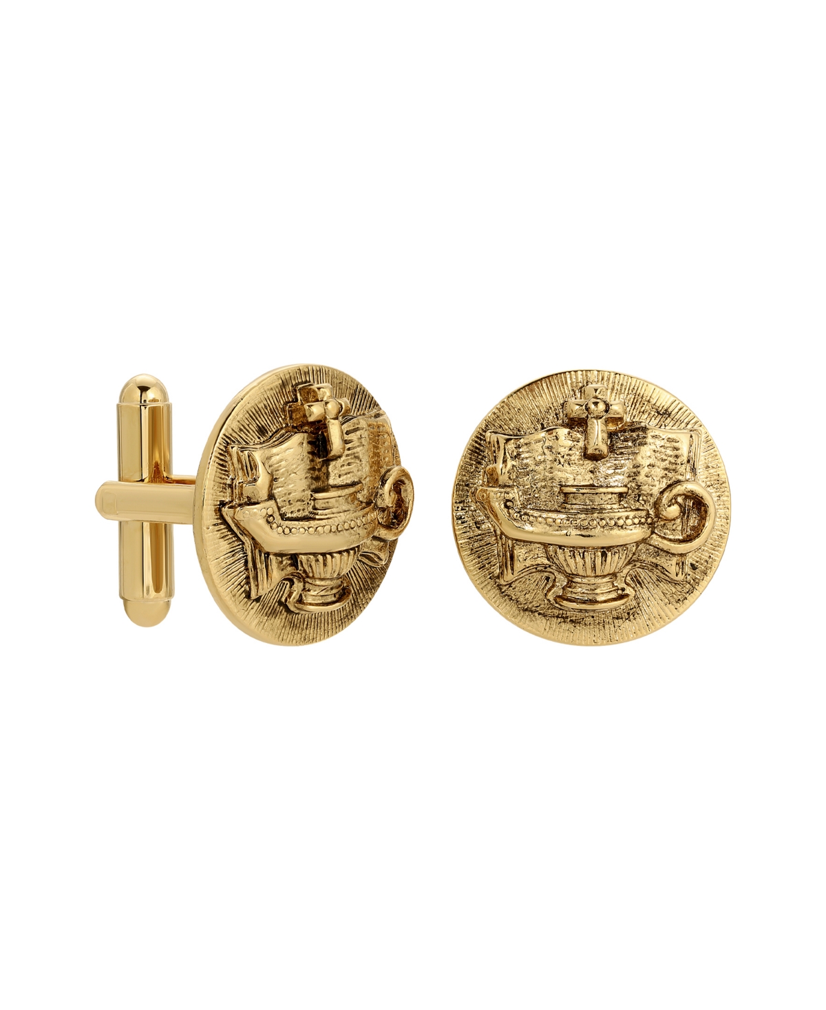 Click here for Symbols of Faith Gold-Tone Light Unto My Path Roun... prices