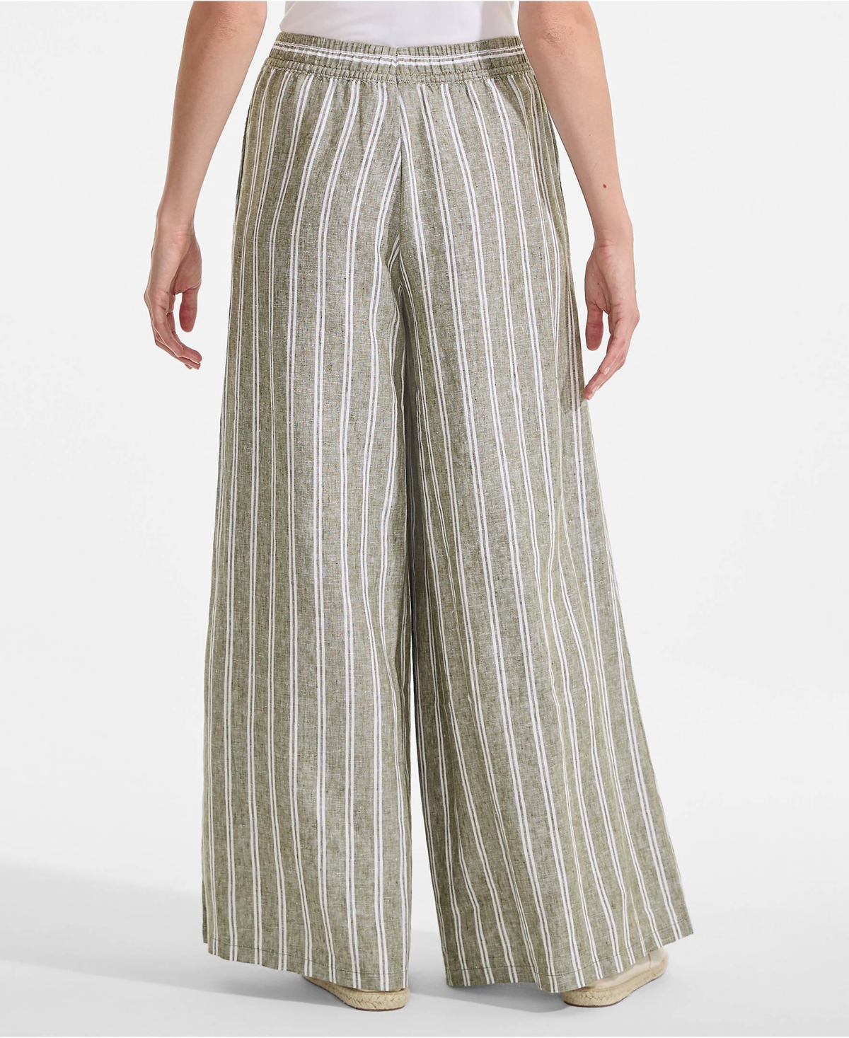 Click here for Lands End Womens Linen High Rise Palazzo Pants - S... prices