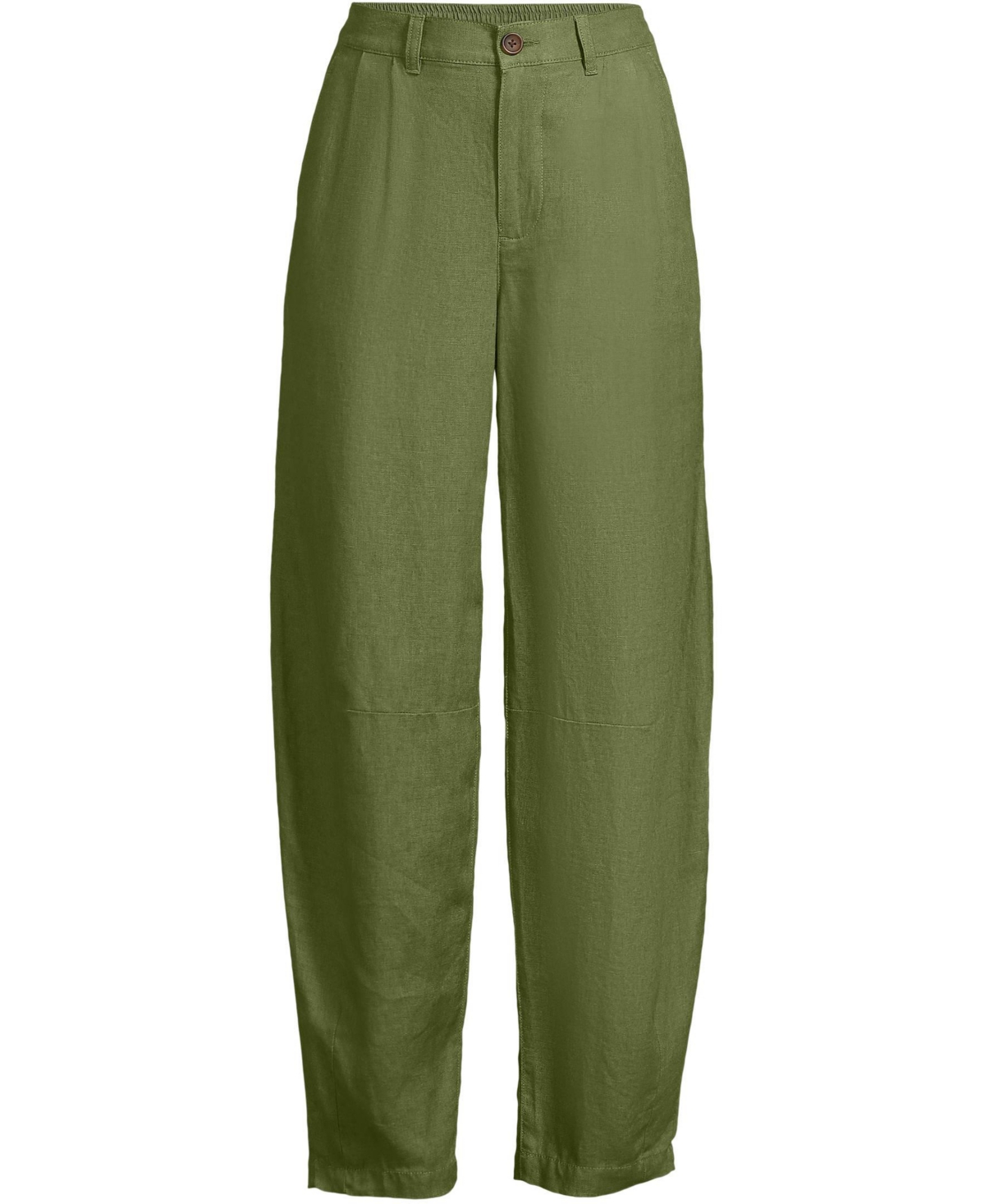 Click here for Lands End Womens Linen High Rise Pleated Barrel Le... prices