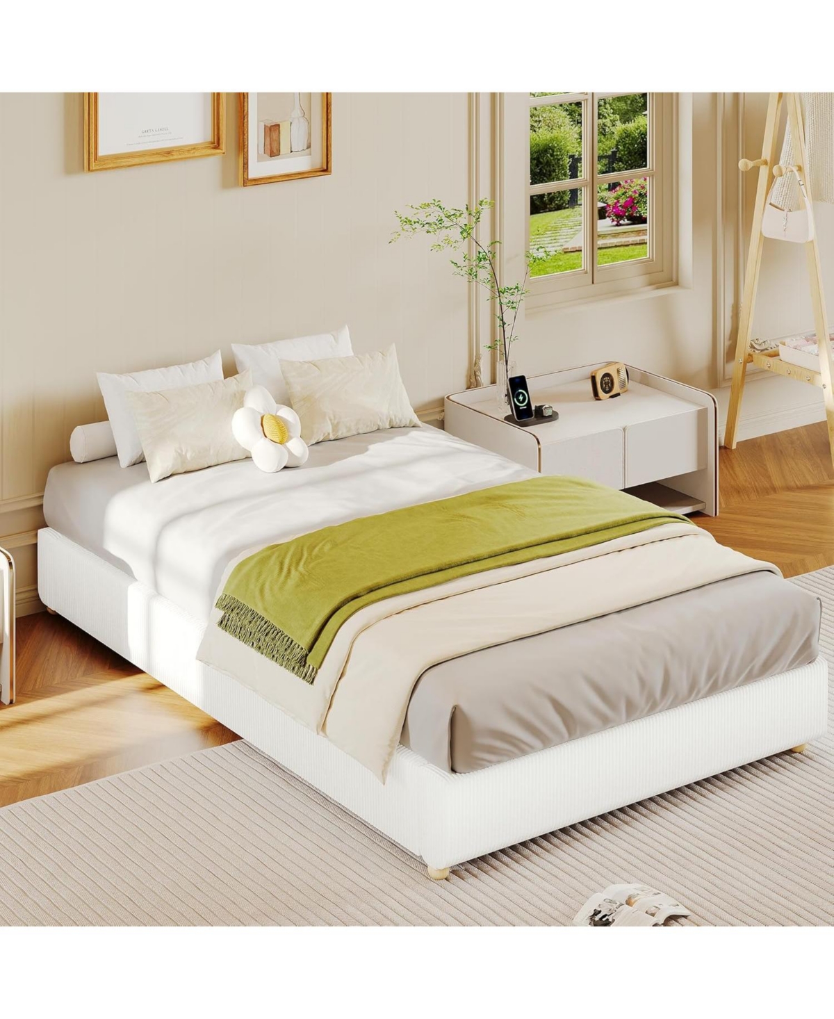 Click here for gaomon Twin Cloud Bed Frame  Low Profile Upholster... prices