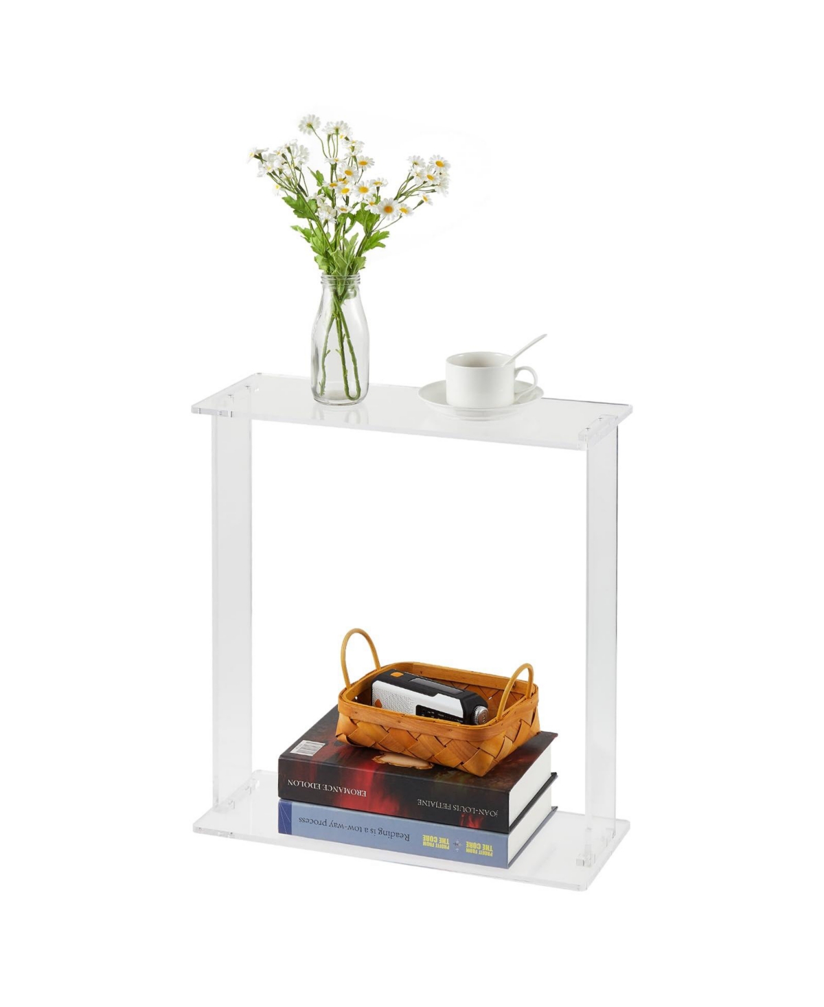 Click here for gaomon 18x7x20 Clear Acrylic Narrow Console Table... prices