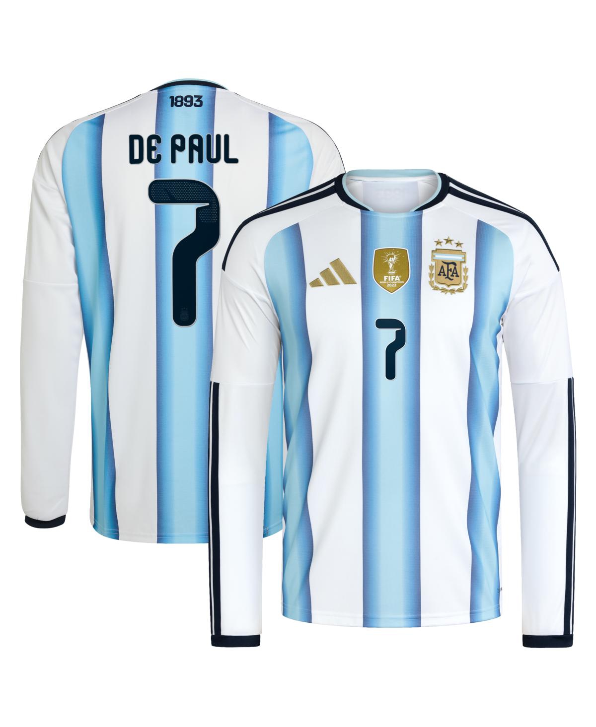 Click here for Adidas Mens Rodrigo De Paul White Argentina Nation... prices