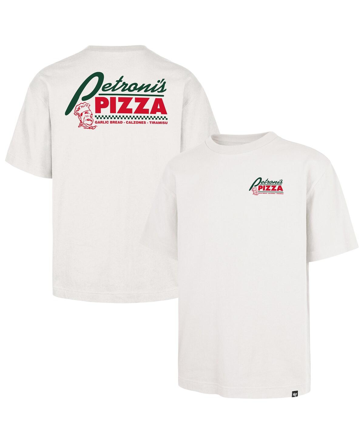 Click here for 47 Brand Mens White Petronis Pizza Foundation T-Sh... prices