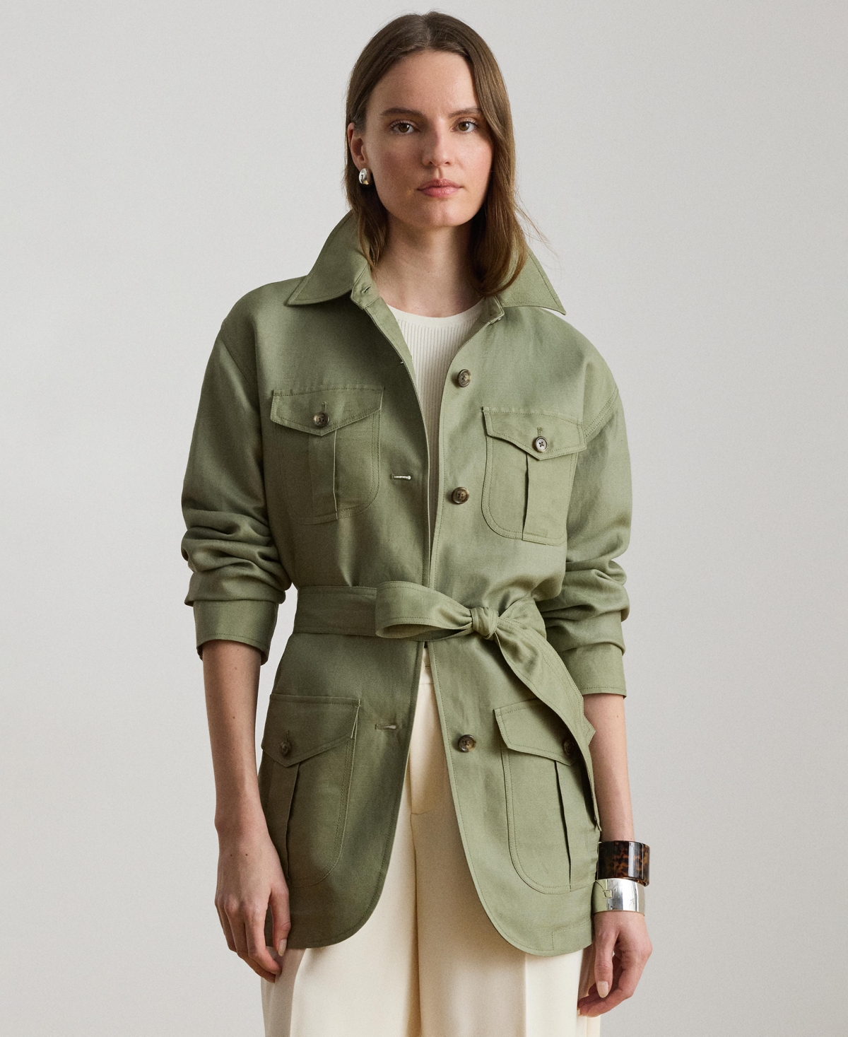 Click here for Lauren Ralph Lauren Womens Twill Field Spread Coll... prices