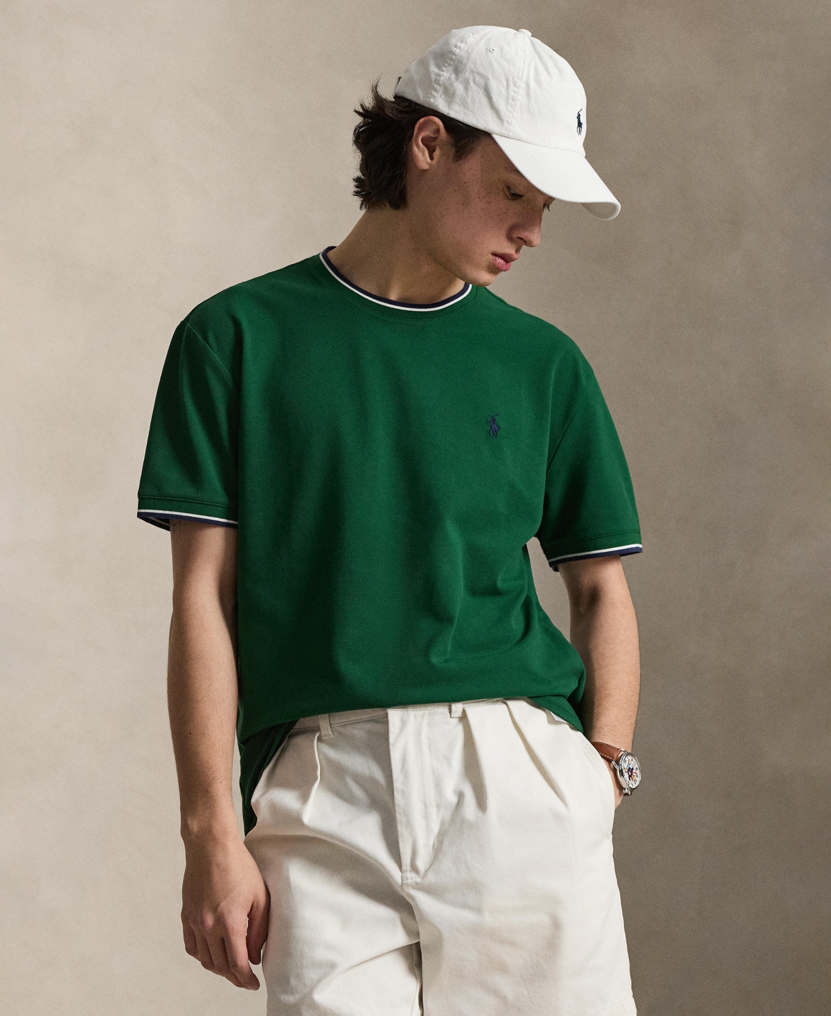 Click here for Polo Ralph Lauren Mens Classic-Fit Stretch Mesh T-... prices