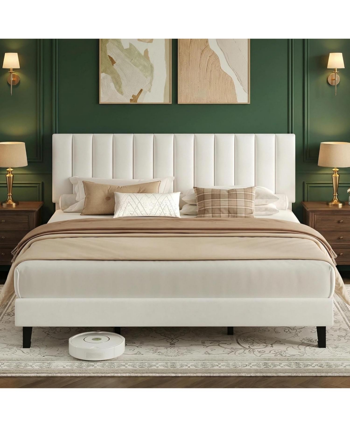 Click here for gaomon Bed Frame  Upholstered Platform Bed with Ad... prices