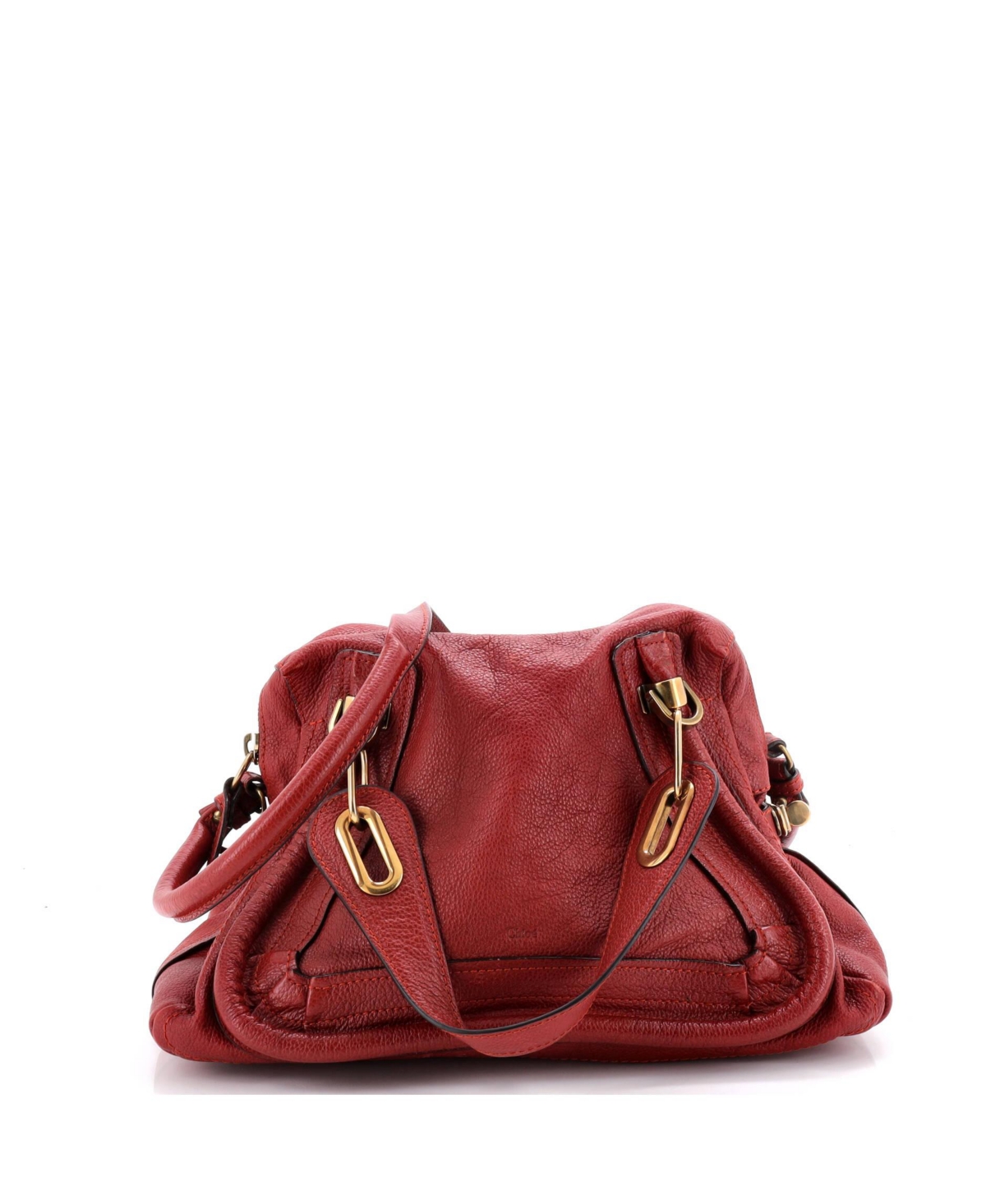 Click here for Pre-Owned Chloe Medium Paraty Top Handle Bag Leath... prices