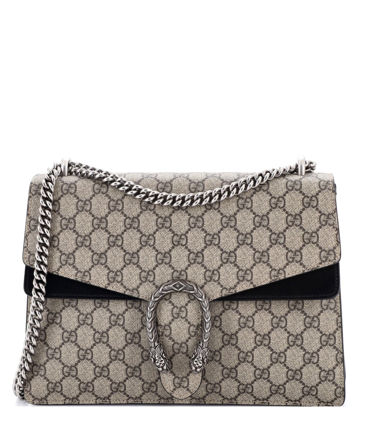 Click here for Pre-Owned Gucci Medium Dionysus Bag Gg Coated Canv... prices