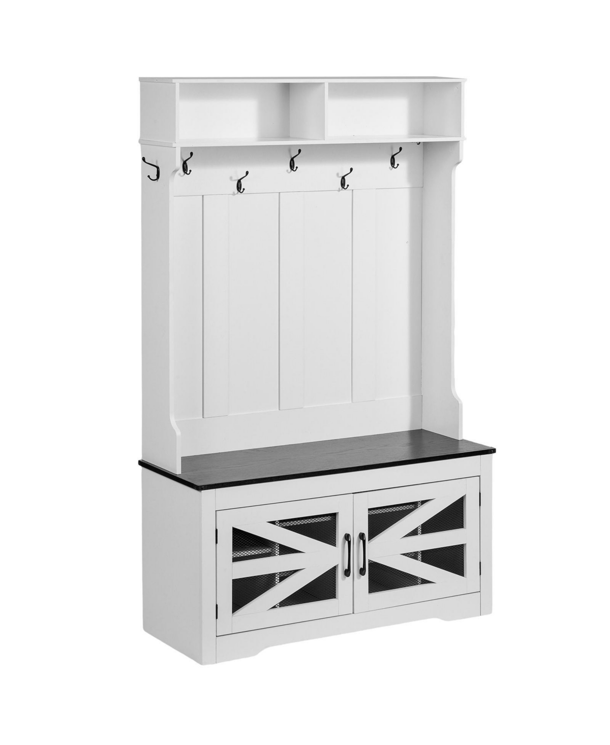 Click here for Gouun 42 Inch Hall Tree with Bench Shoe Storage Ho... prices
