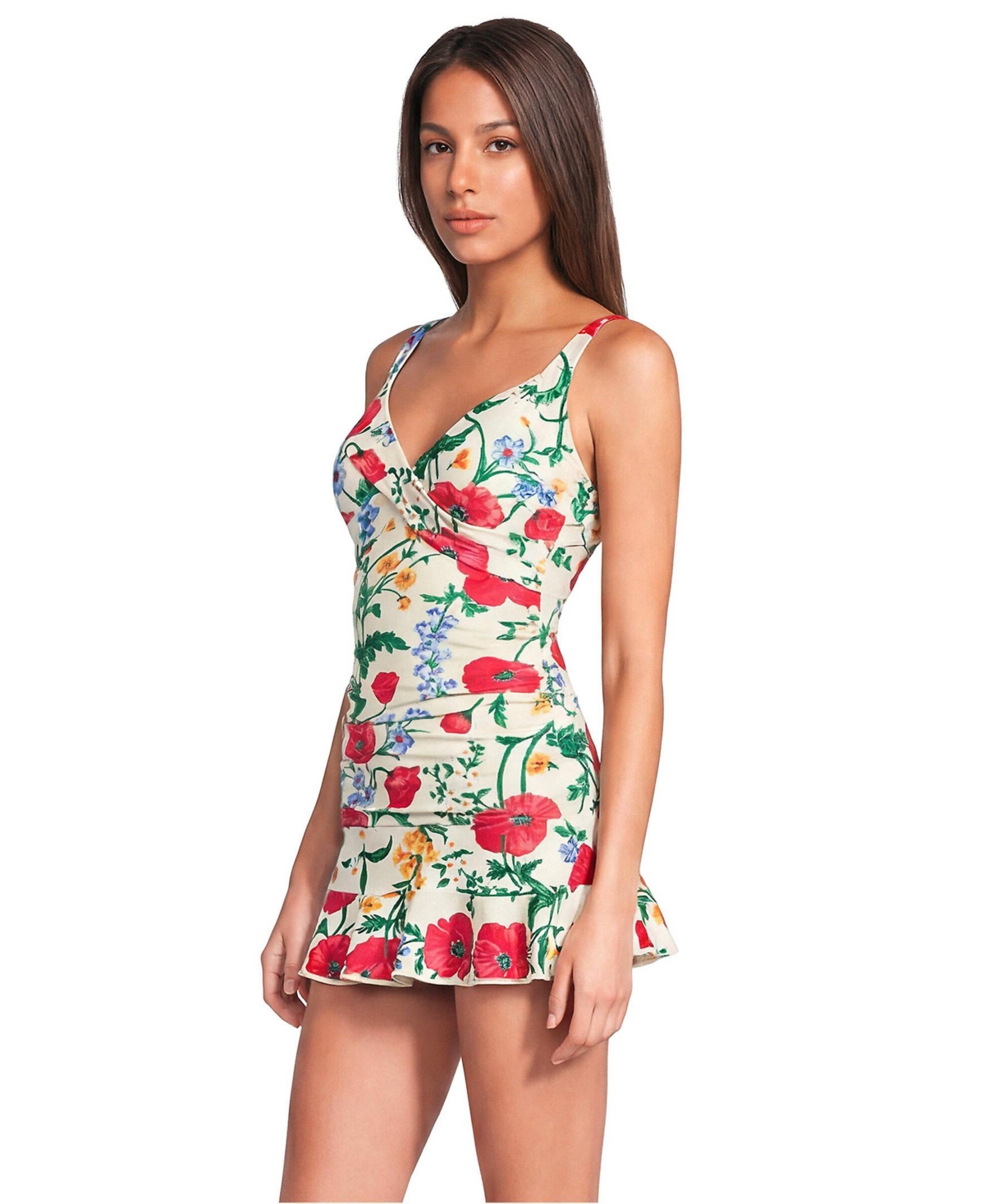 Click here for Lands End Petite Sweetheart Wrap Underwire Tankini... prices