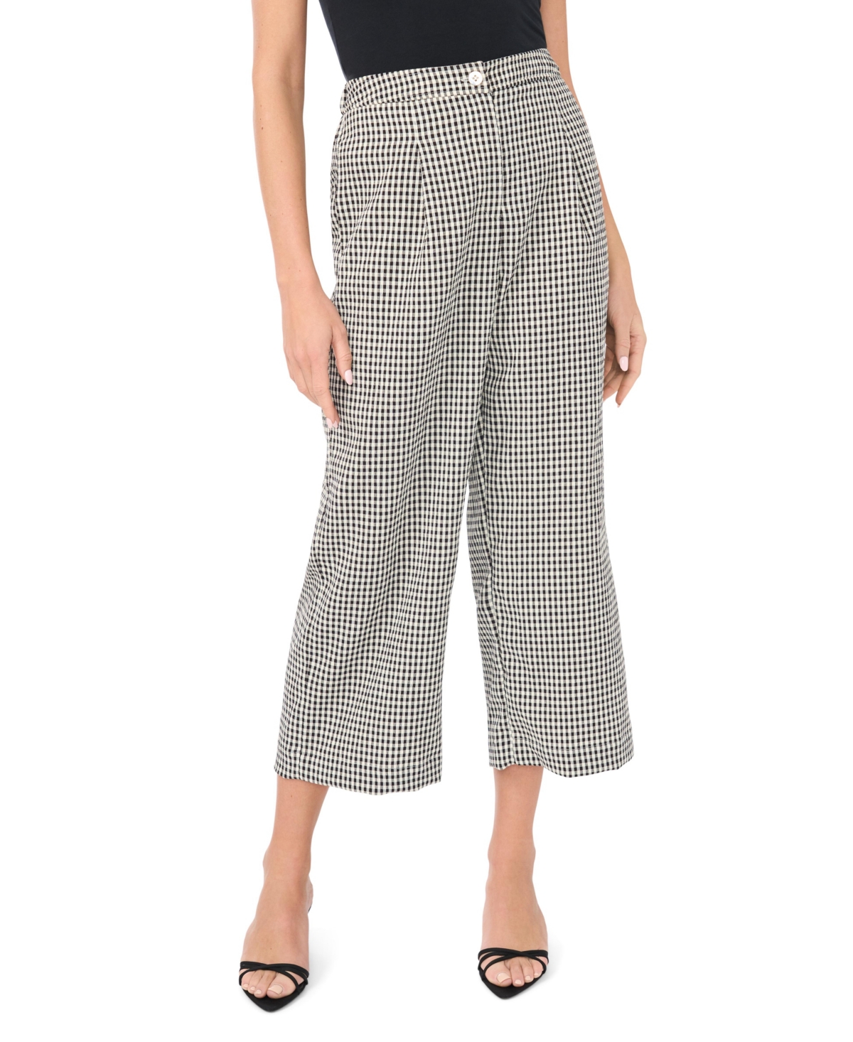 Click here for Vince Camuto Womens Mid-Rise Pleated Straight Leg... prices