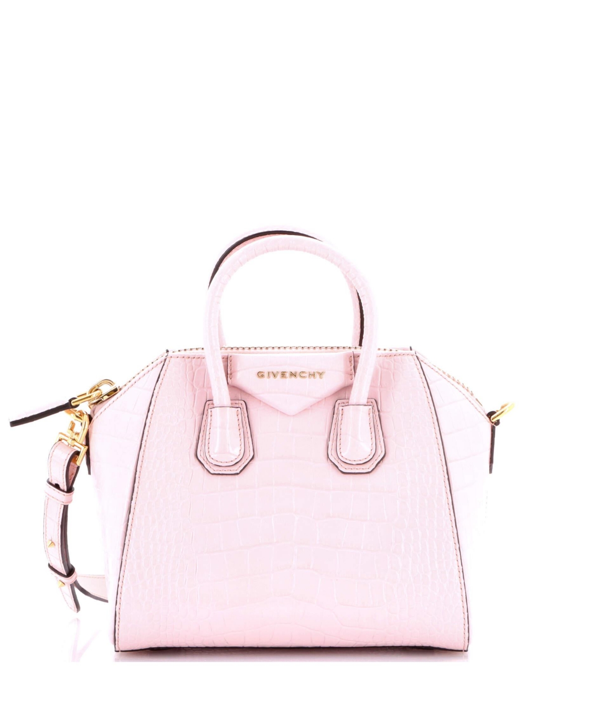 Click here for Pre-Owned Givenchy Mini Antigona Bag Embossed Leat... prices