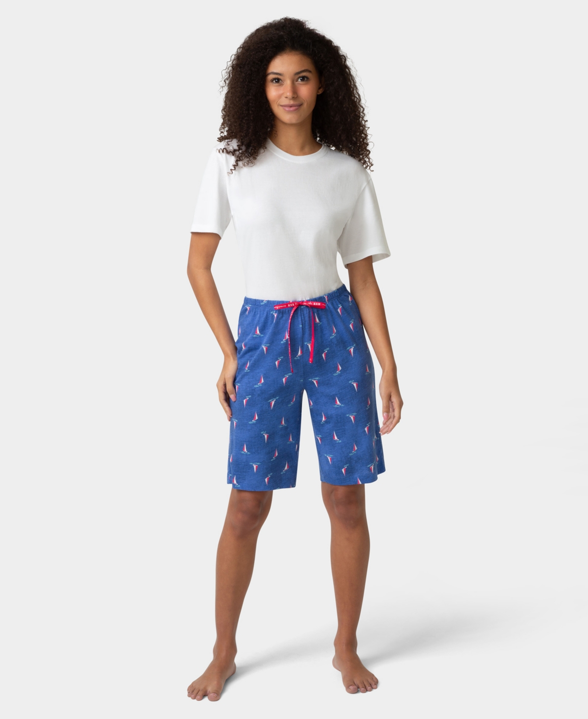 Click here for Hue Womens Chalk Dot Pj Bermuda - Sailing Smiles prices