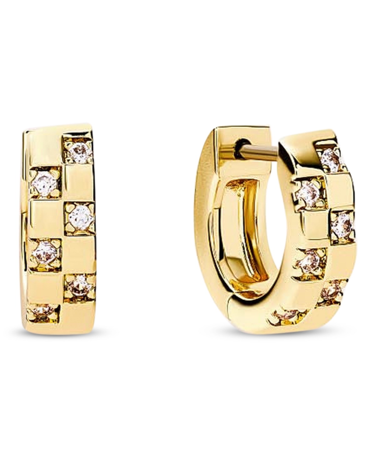 Click here for Ana Luisa Eden Mini Gold-Plated Gold Huggie Earrin... prices