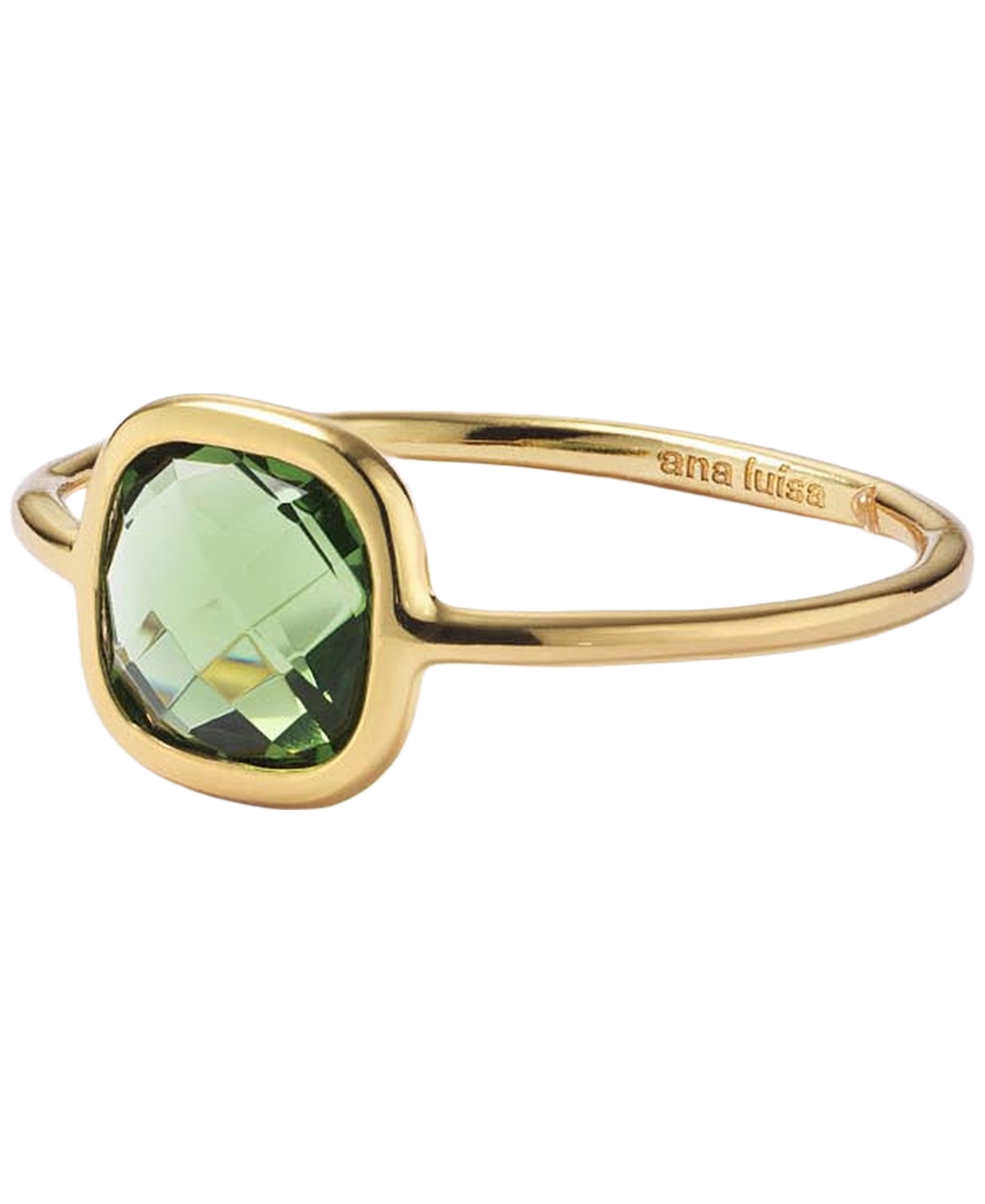 Click here for Ana Luisa Mae Gold-Plated Green Stone Ring - Gold prices